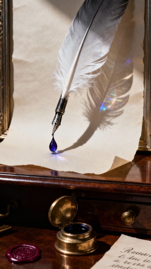 Free Quill Pen Elegance Image - Quill, Feather, Ink | Download at StockCake