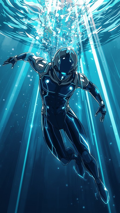 Free Futuristic Ocean Suit Image - Underwater, Futuristic, Cyberpunk ...