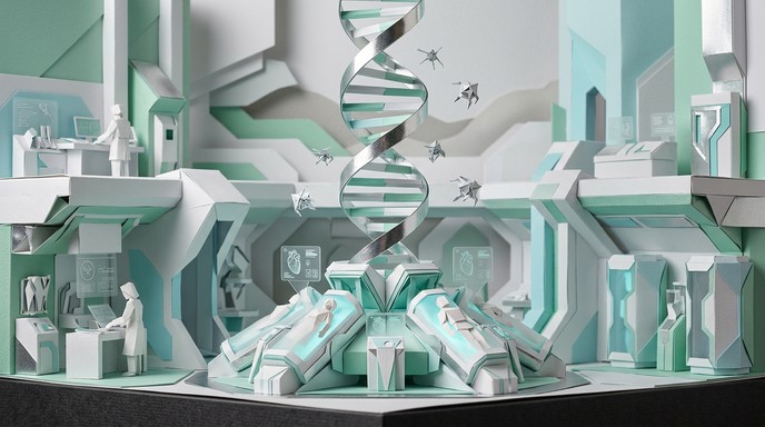 Free Futuristic Medical Papercraft Image - Papercraft, Origami ...