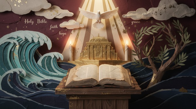Free Sacred Paper Craft Image - Papercraft, Collage, Biblical ...