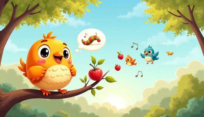 Free Hungry Bird Waits Image - Bird, Orange, Tree | Download at StockCake