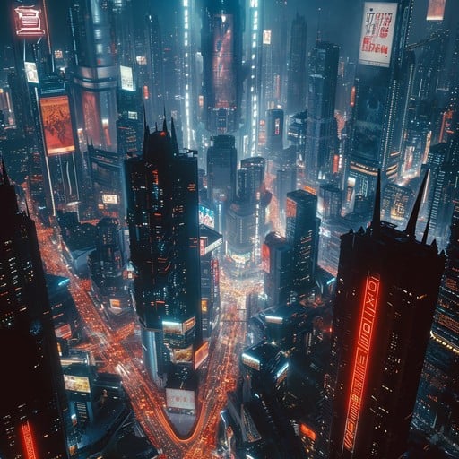 Free City Night Lights Image Cityscape Night Skyscrapers Download