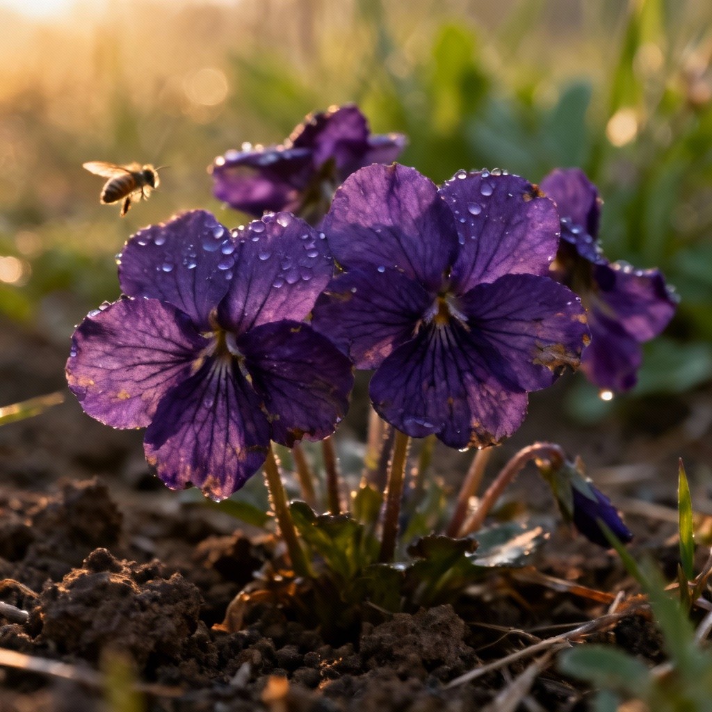 Free Dewy Violet Bloom Photo - Pansy, Purple, Wildflower | Download at ...