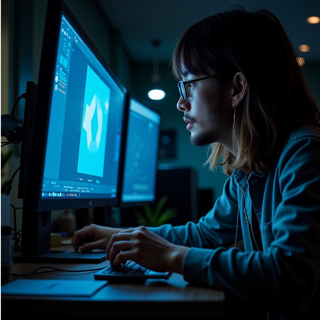 Free Midnight Tech Focus Image - Programming, Coder, Night | Download ...