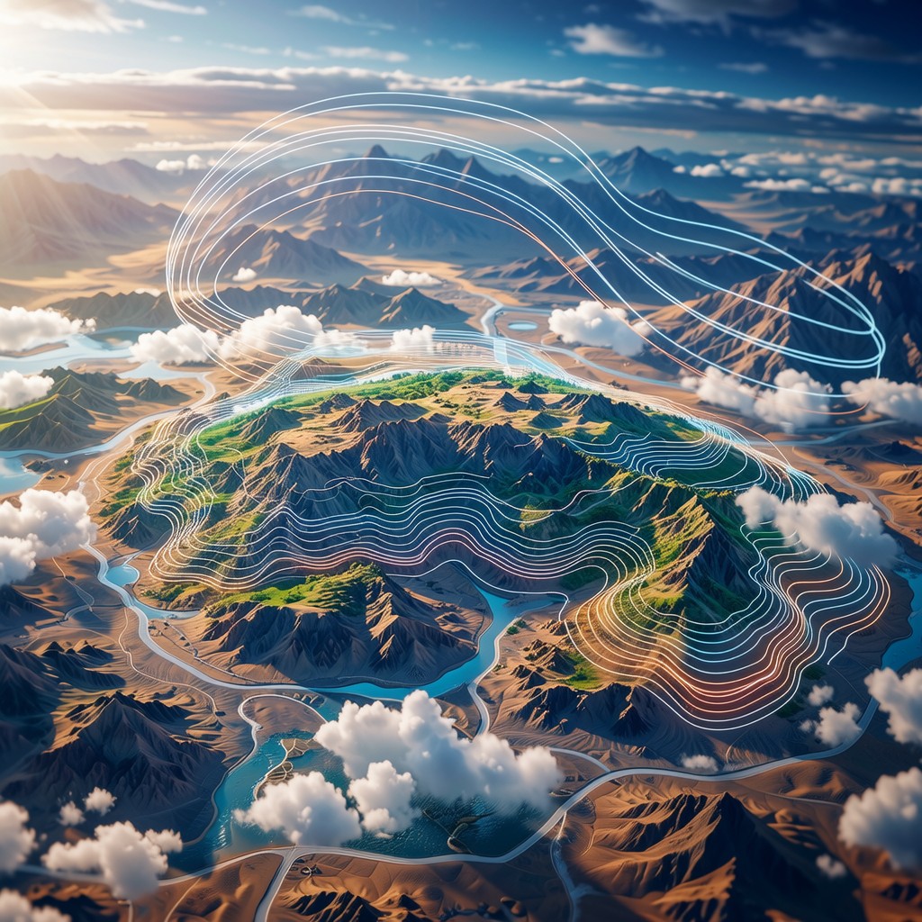 Free Floating Terrain Visualization Image - Topographic, Map, Terrain ...