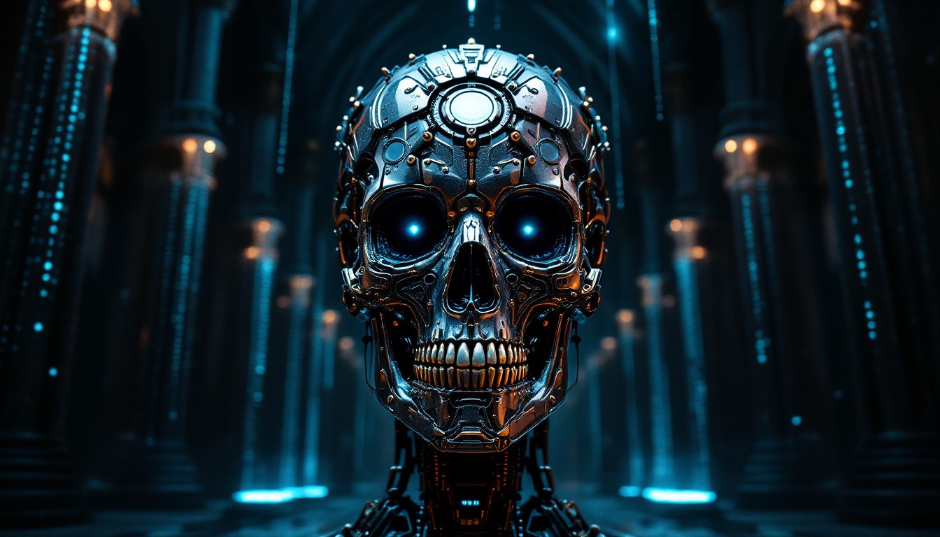 Free Gothic Digital Skull Image - Skull, Mechanical, Gothic | Download ...