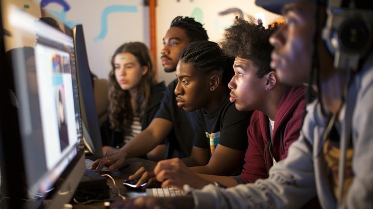 Free Engaged Tech Users Image - Technology, Collaboration, Teamwork ...