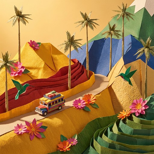 Free Colombian Papercraft Landscape Image - Papercraft, Colombia ...