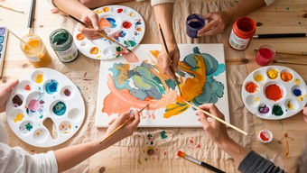 Free Creating Art Together Image - Collaboration, Teamwork, Art ...