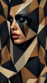 Free Geometric Profile Portrait Image - Geometric, Portrait, Profile ...