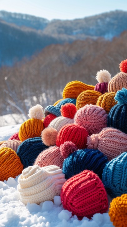Free Colorful Winter Hats Image - Winter, Hats, Colorful | Download at ...