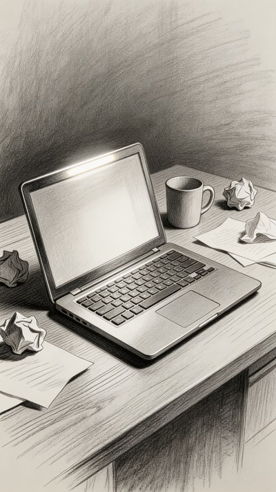 Free Late Night Workspace Image - Laptop, Sketch, Workspace | Download ...