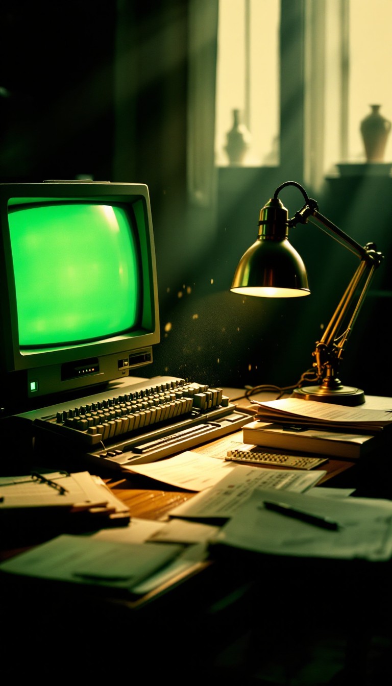 Free Retro Programming Scene Photo Vintage Retro Computer