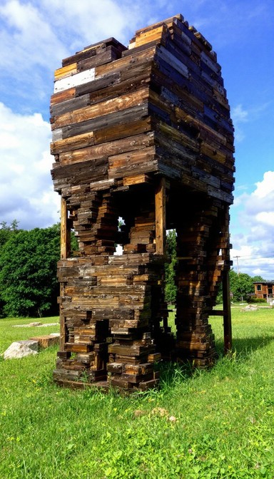 Free Wooden Tower Art Image Wood Tower Sculpture Download At