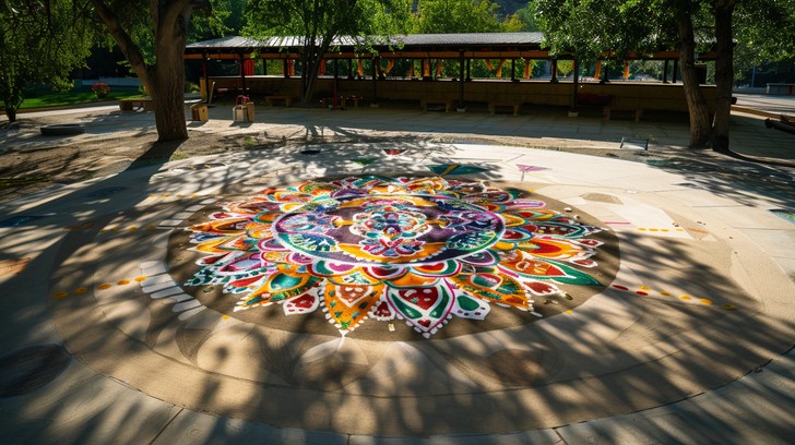 Free Colorful Floor Art Image - Art, Colorful, Installation | Download ...