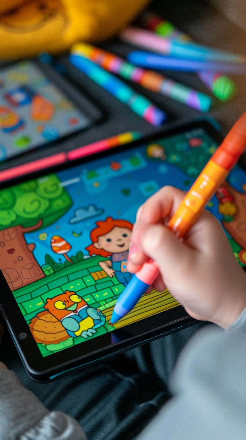 Free Digital Coloring Activity Image - Coloring, Digital, Tablet ...