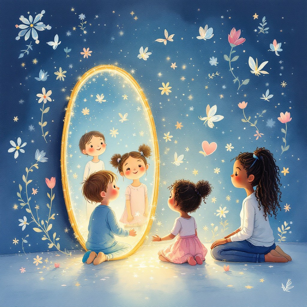 Free Magic Mirror Reflection Image - Children, Mirror, Magical ...