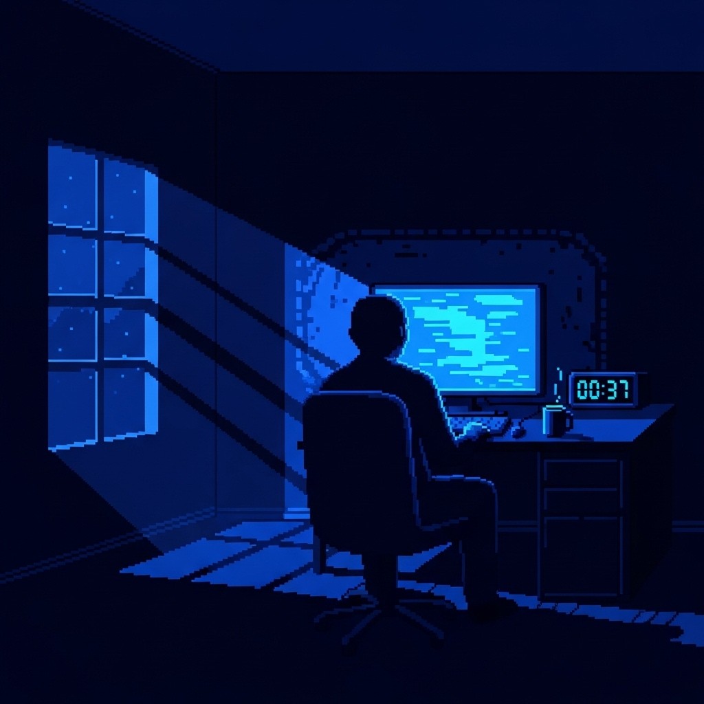 Free Blue Screen Glow Image - Pixel, Art, Illustration | Download at ...