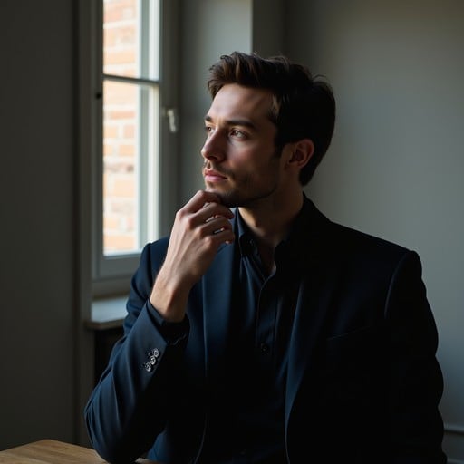 Free Deep In Thought Image Contemplative Pensive Thoughtful