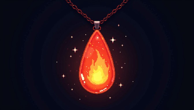 Free Fiery Opal Pendant Image - Opal, Pendant, Fire | Download at StockCake
