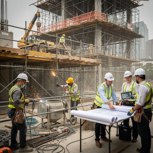 Free Construction Site Teamwork Image - Construction, Builders ...