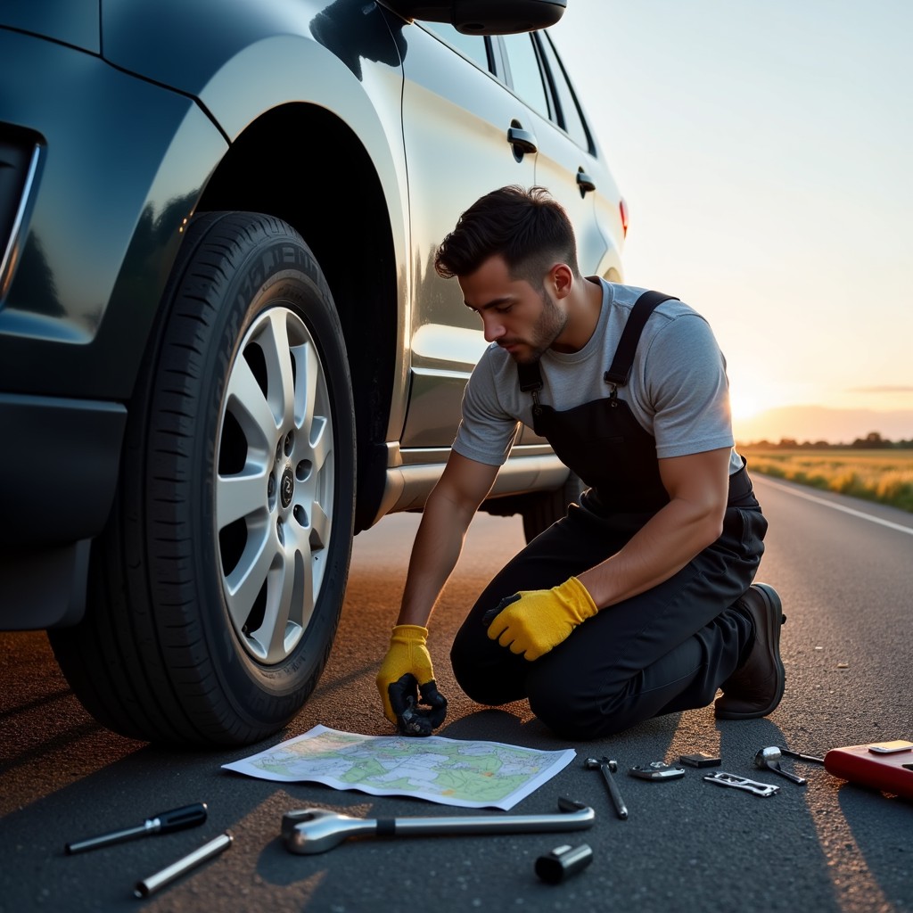 Free Roadside Tire Change Image Tire Mechanic Roadside Download