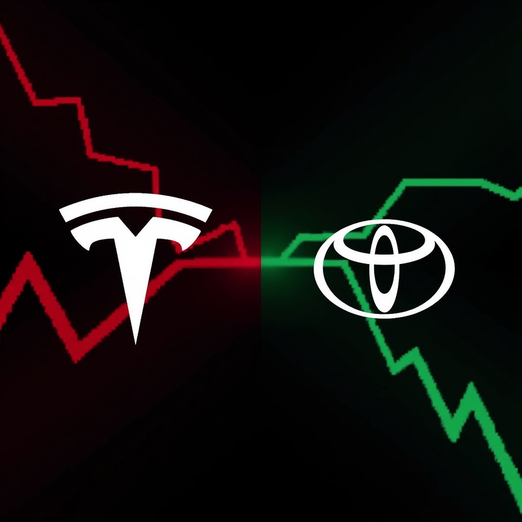 Free Corporate Pixel Showdown Photo Tesla Toyota Automotive