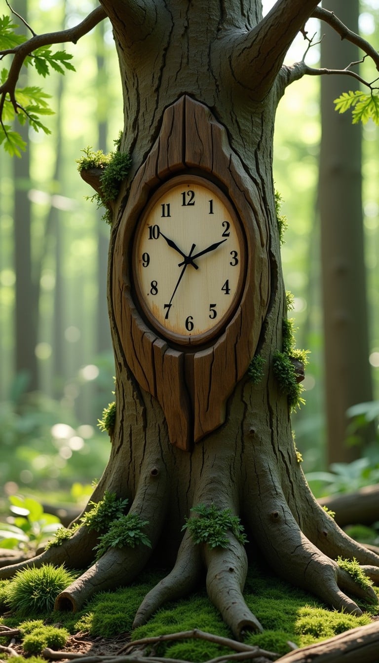 Free Enchanted Tree Clock Image - Clock, Tree, Woodland | Download at ...