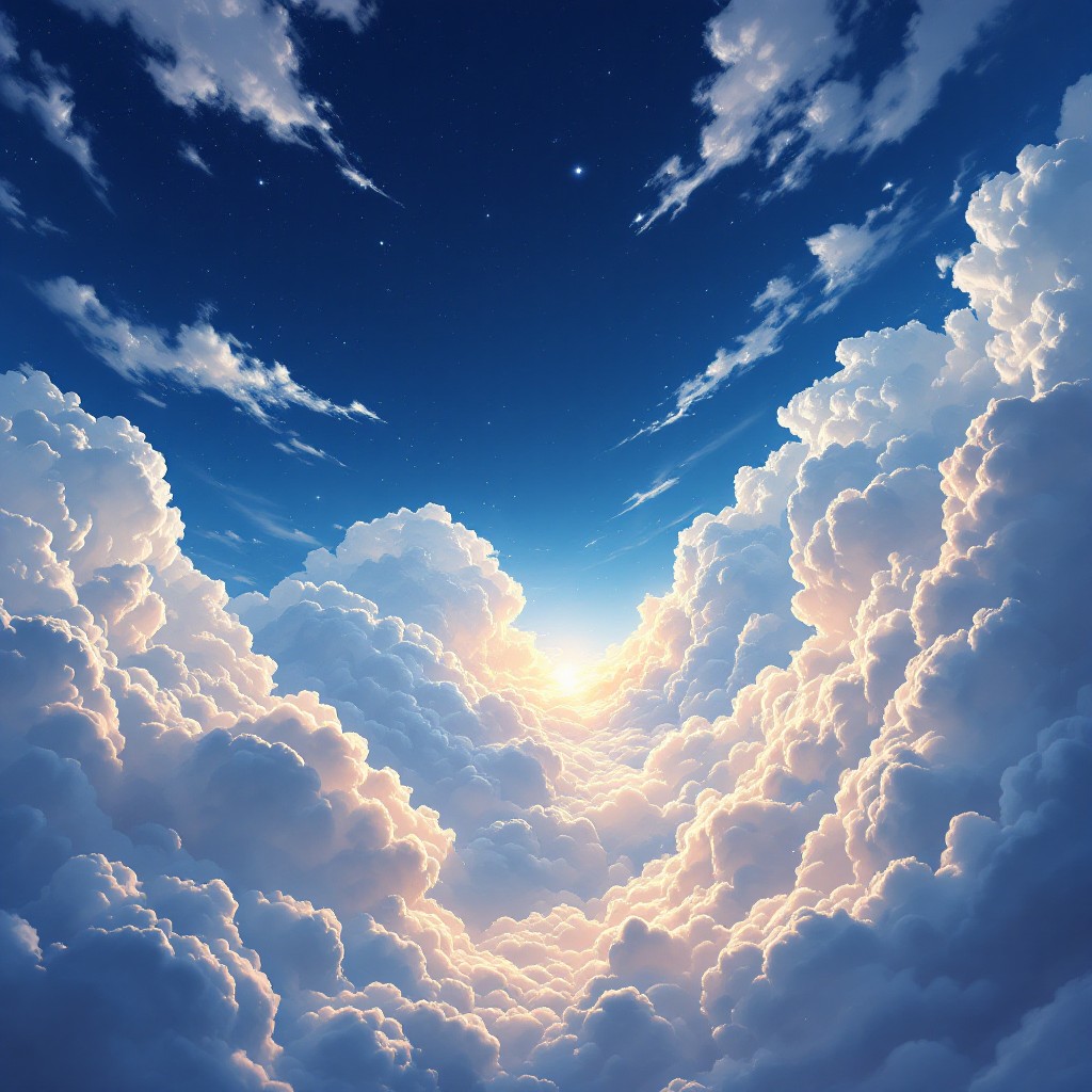 Free Heavenly Cloud Gateway Image - Clouds, Sky, Anime | Download at ...