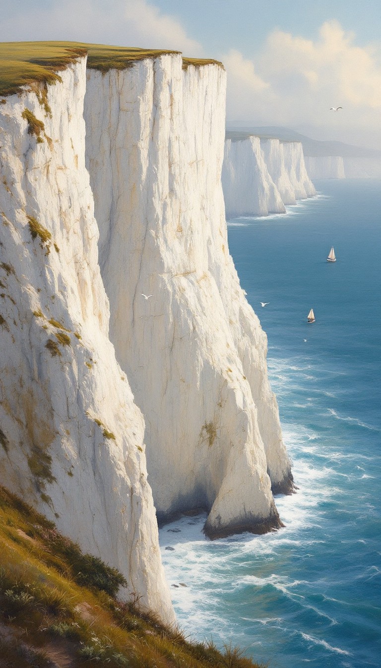 Free Majestic Chalk Cliffs Image - Cliffs, Chalk, Coastal | Download at ...