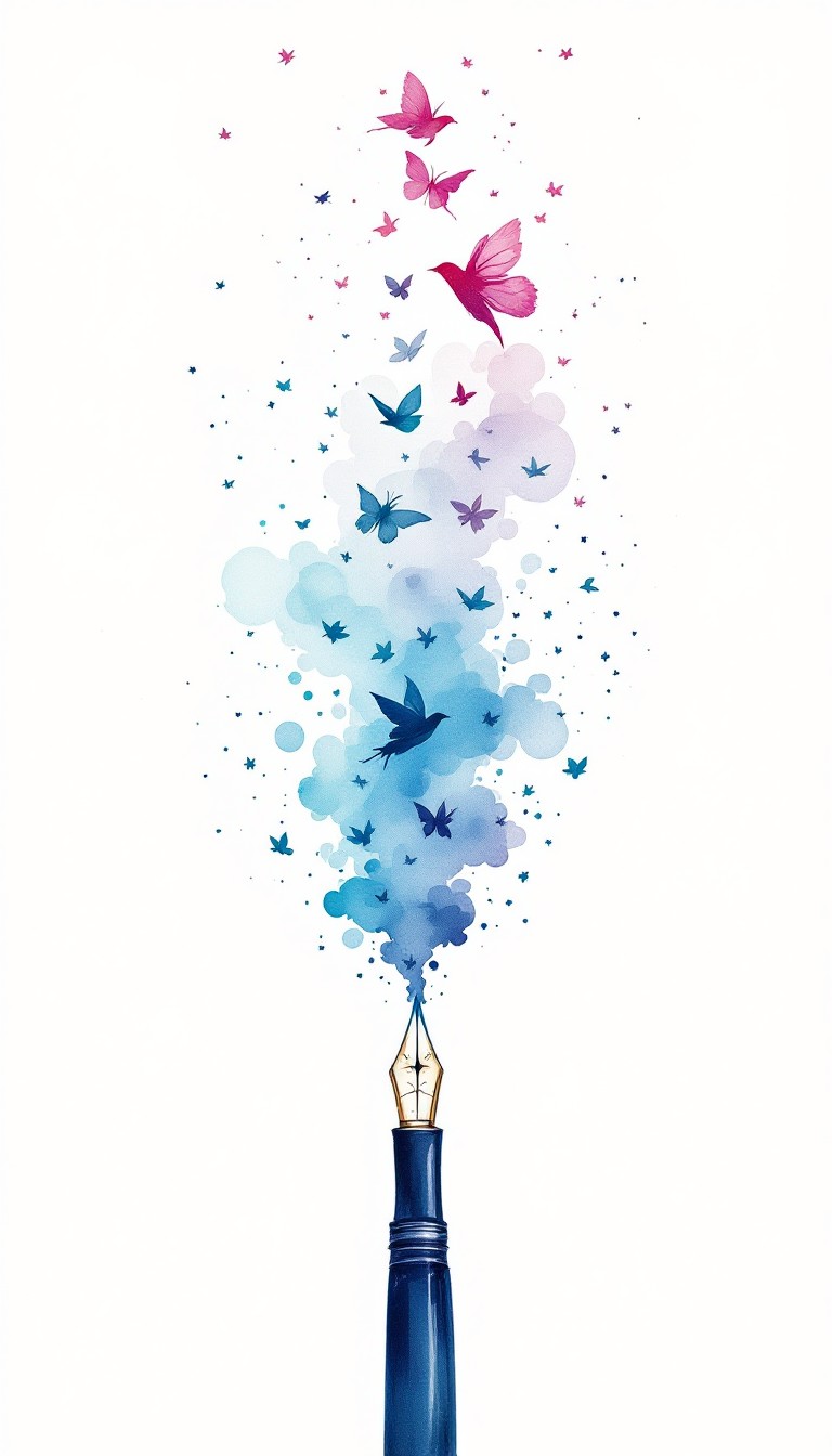 Free Creativity Takes Flight Photo Watercolor Butterflies Pen