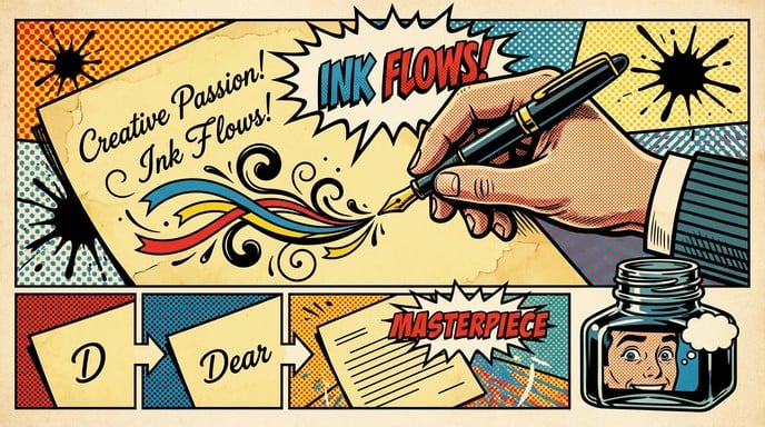 Free Ink Flows Dramatically Image - Illustration, Comic, Popart ...