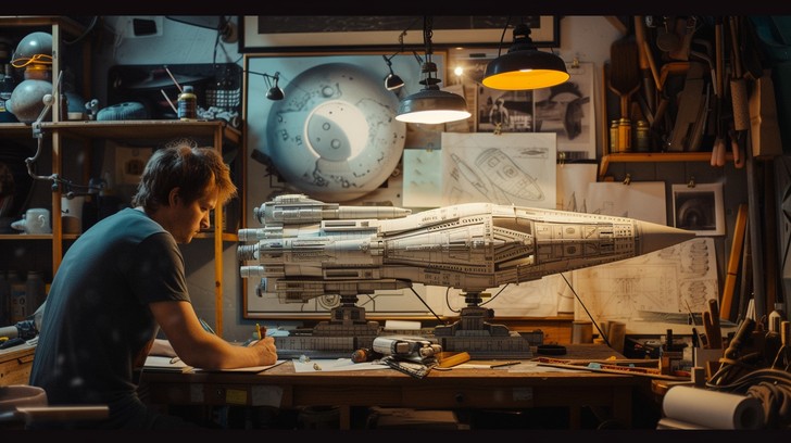 Free Spacecraft Model Crafting Image - Workshop, Model, Spacecraft ...