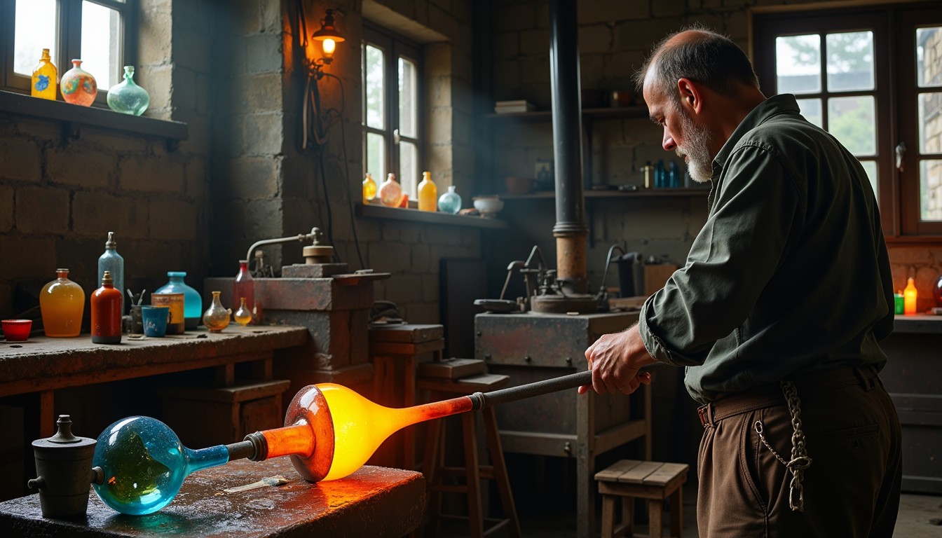 Free Glassblowing ancient craft Image - Glassblowing, Artisan, Craft ...