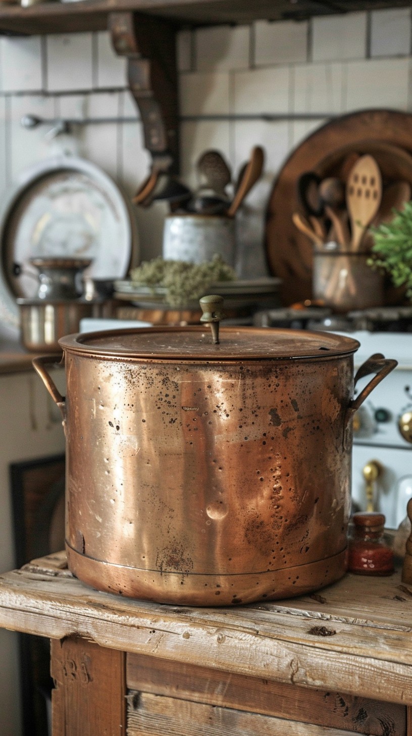 Free Vintage Copper Pot Image - Copper, Kitchen, Vintage | Download at ...