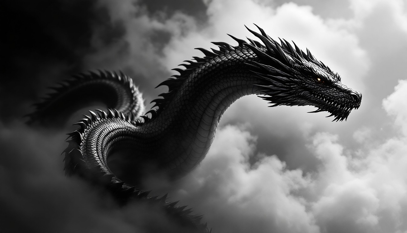 Free Mythical Dragon Emerges Image - Dragon, Mythical, Serpentine ...