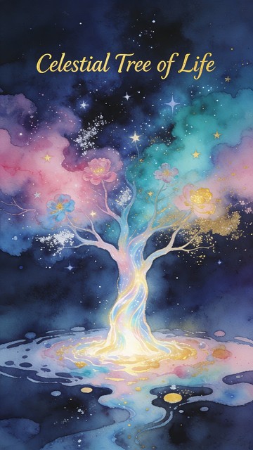 Free Cosmic Life Tree Image - Cosmic, Tree, Celestial | Download at ...