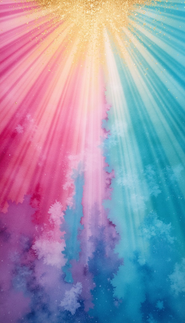 Free Radiant Color Cascade Image - Watercolor, Vibrant, Cascade ...