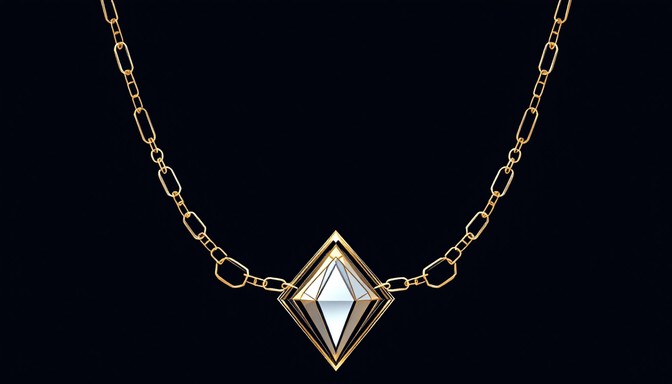 Free Geometric Diamond Pendant Image - Necklace, Pendant, Geometric ...