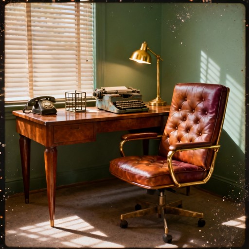 Free Mid-century workspace design Image - Vintage, Midcentury, Desk ...