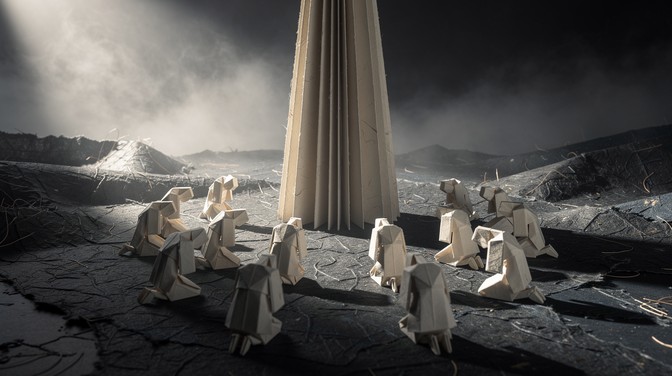 Free Origami Sacred Ritual Image - Origami, Papercraft, Worship ...