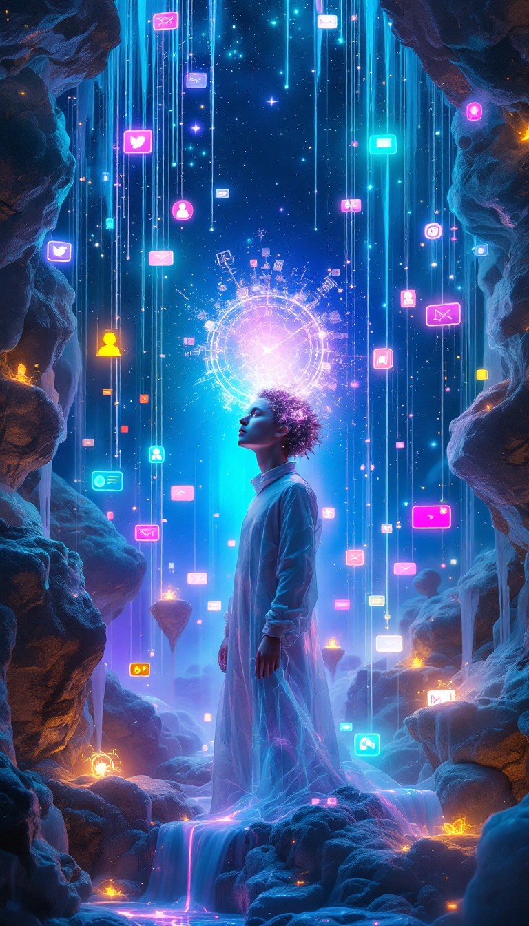 Free Digital Dreams Cascade Image - Surreal, Digital, Fantasy ...