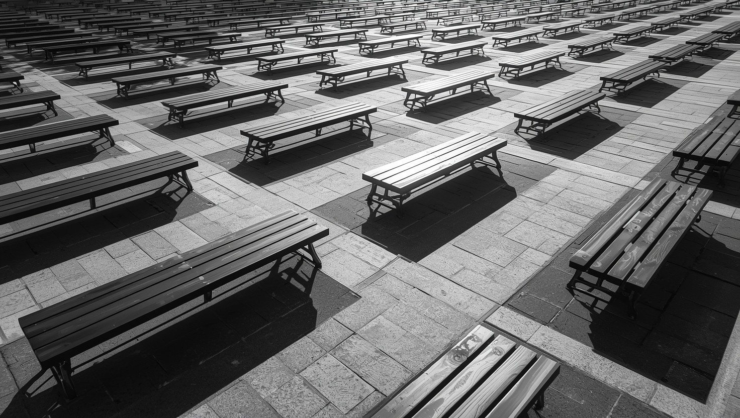 Free Geometric Urban Seating Image - Architecture, Benches, Shadows ...