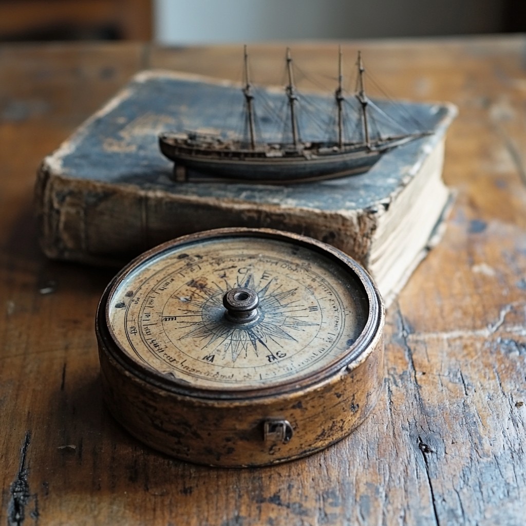 Free Antique Nautical Set Image - Antique, Compass, Sailboat | Download ...