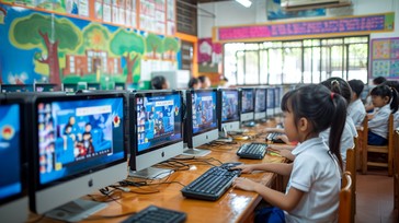 Free Students Using Computers Image - Education, Technology, Students ...