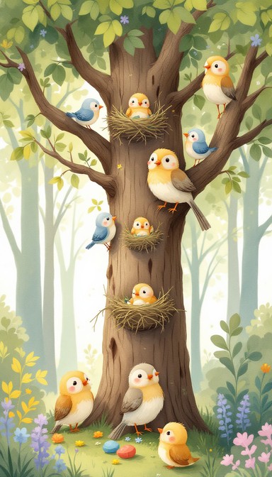Free Cozy Bird Homes Image - Birds, Nests, Woodland | Download at StockCake