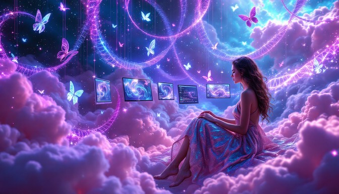 Free Digital Dreams Soar Image - Digital, Cosmic, Ethereal | Download ...