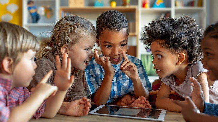 Free Kids Exploring Technology Image - Children, Technology, Tablet ...