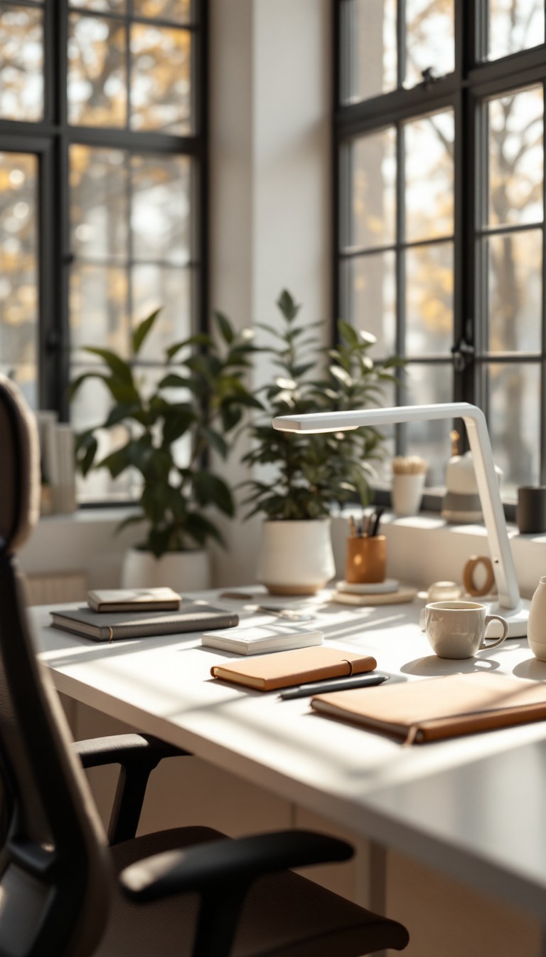 Free Sunlit Minimalist Workspace Image - Workspace, Minimalist ...