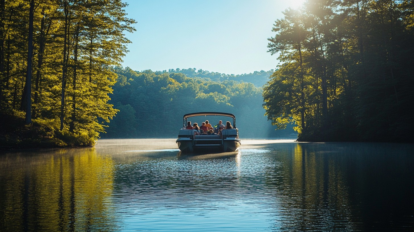 Free Boating on Lake Image - Lake, Boat, Friends | Download at StockCake